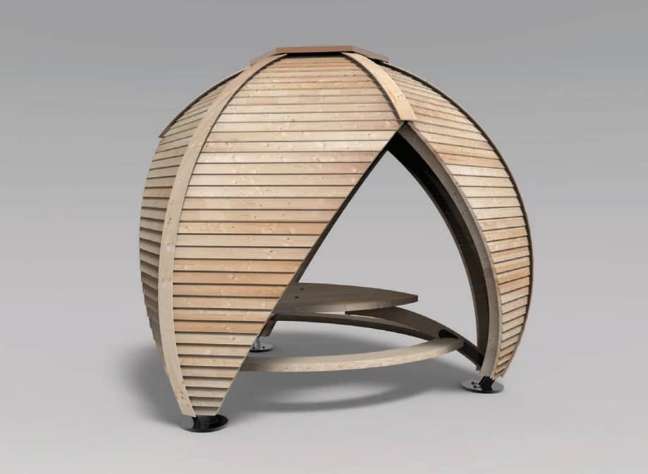 Lichfield Shield Wooden Garden Shelter | Greenhouse Stores