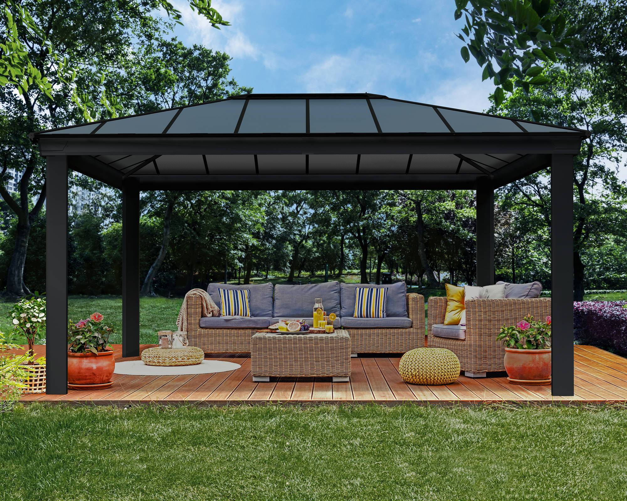 Palram Canopia Dallas 4900 Rectangular Garden Gazebo