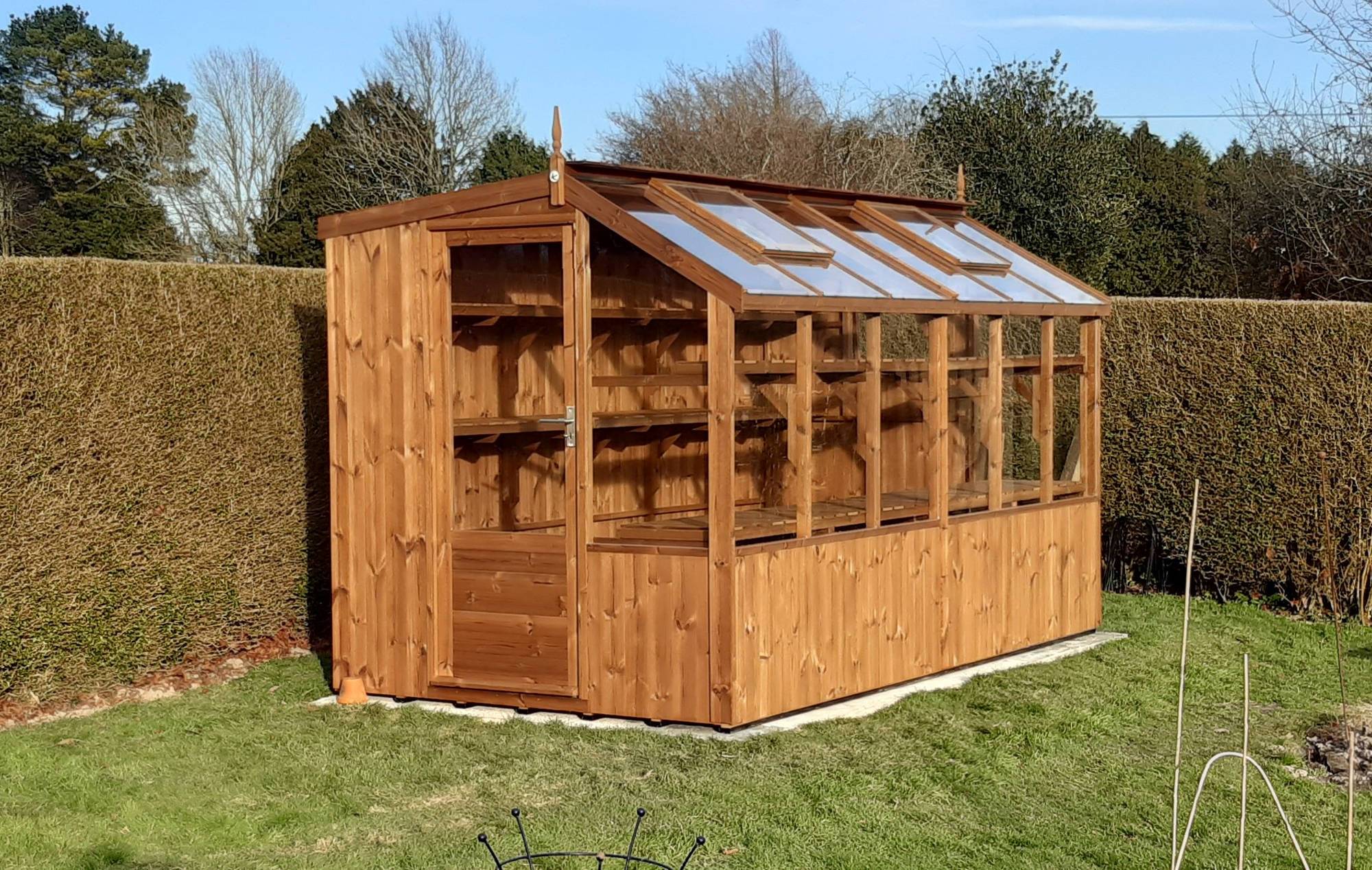 Swallow Rook 8x8 Wooden Potting Shed | Greenhouse Stores