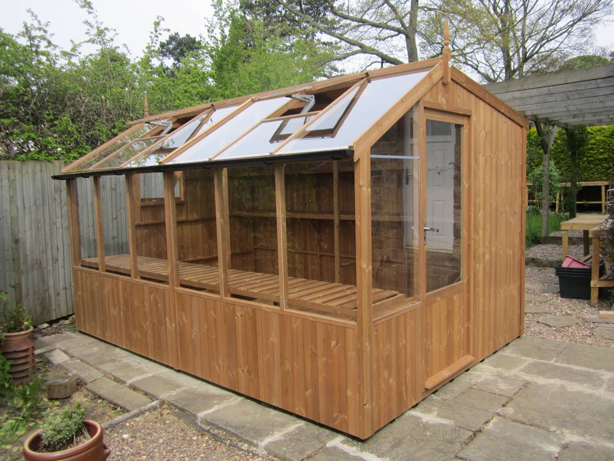 Swallow Rook 8x10 Wooden Potting Shed | Greenhouse Stores