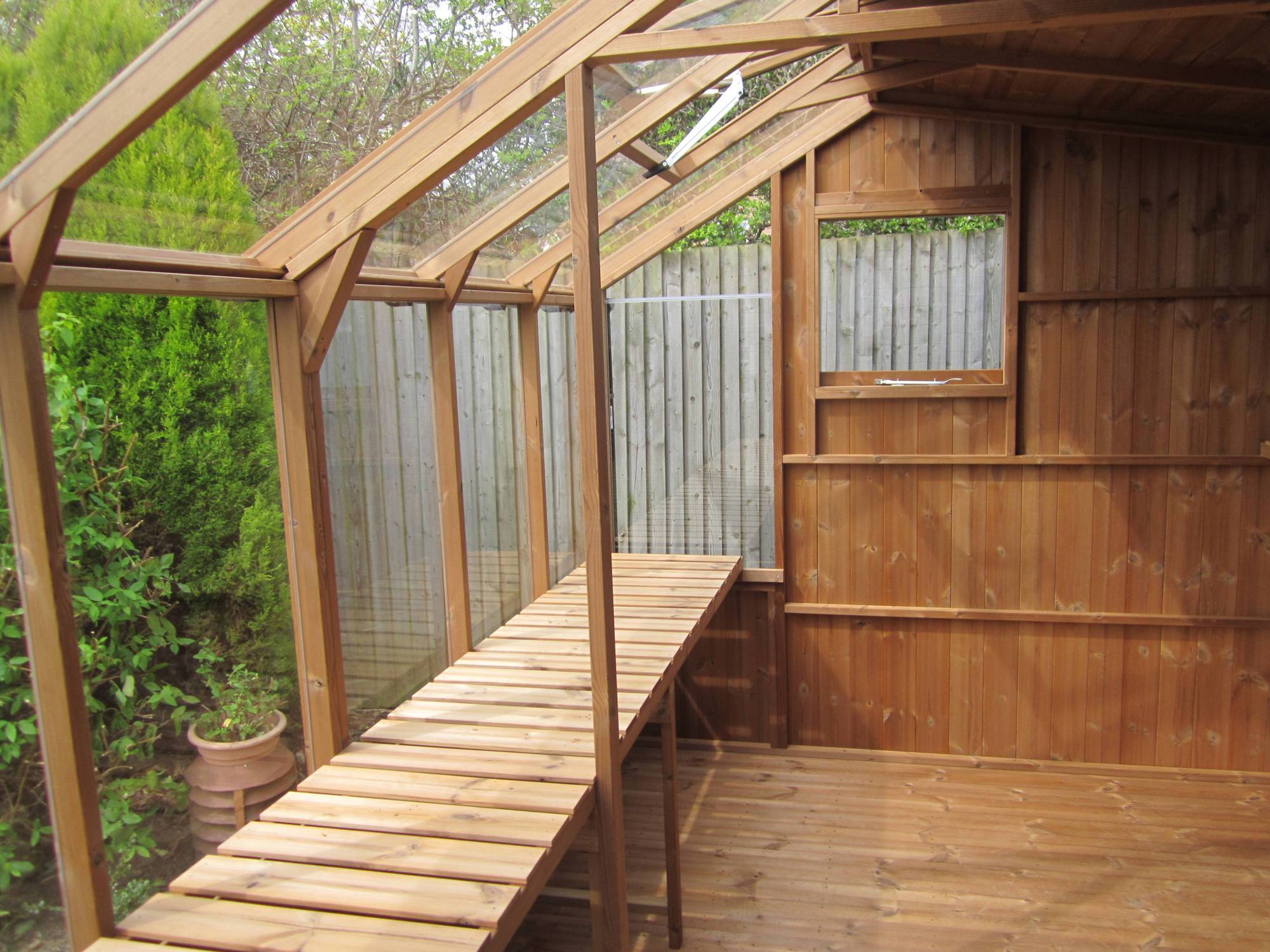 Swallow Rook 8x8 Wooden Potting Shed | Greenhouse Stores