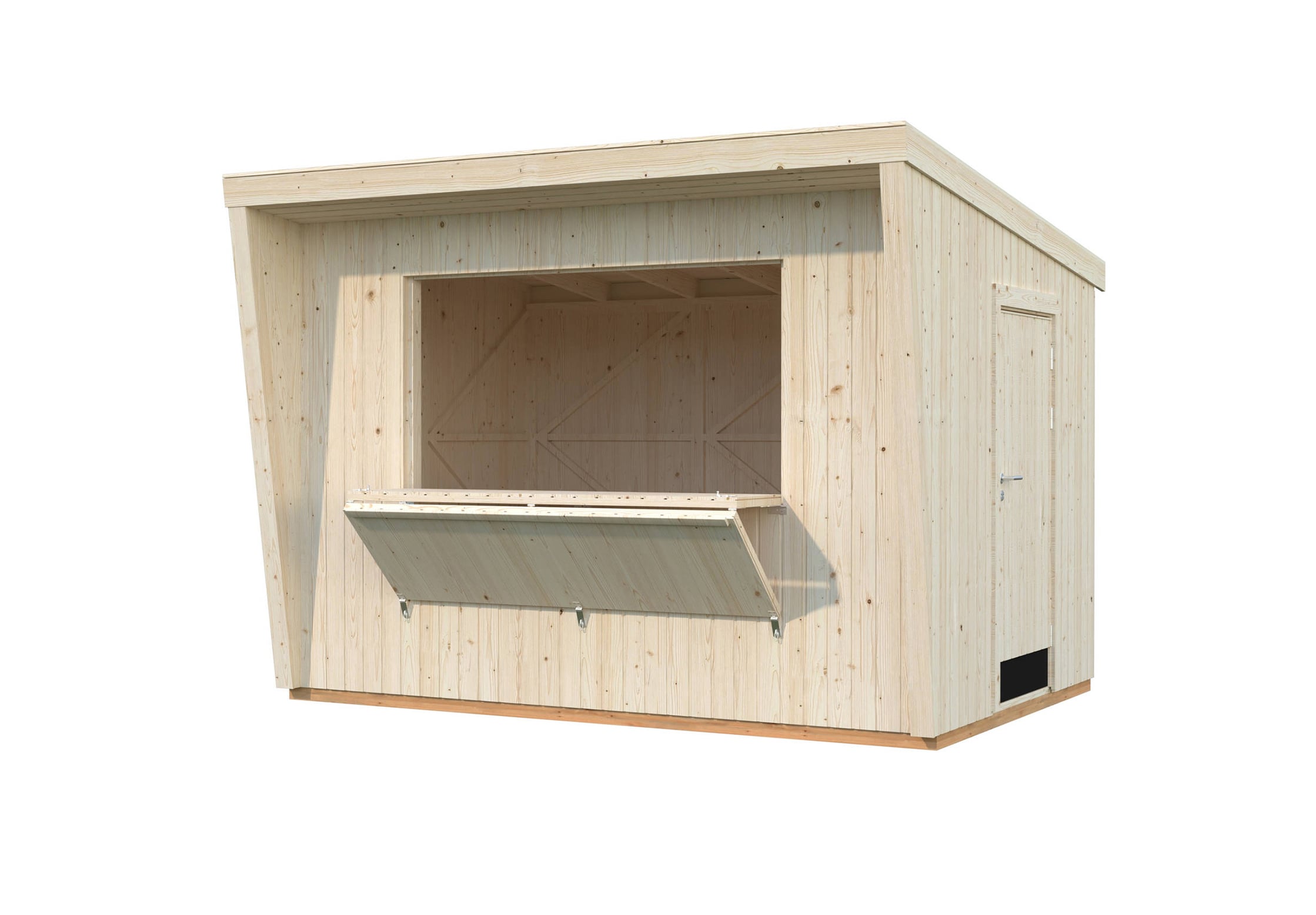 Palmako Kira 3.5m x 2.3m Wooden Kiosk | Greenhouse Stores