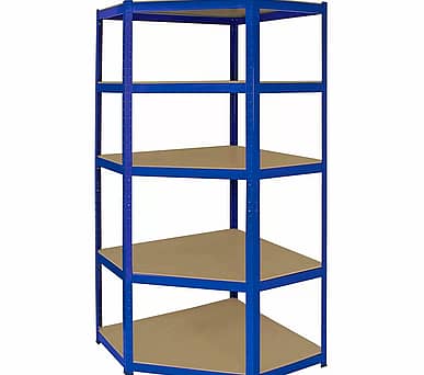 Bulldog 90cm 5 Tier Corner Racking in Blue