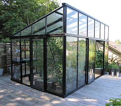10x20 Janssens Modern Pent Roof Greenhouse