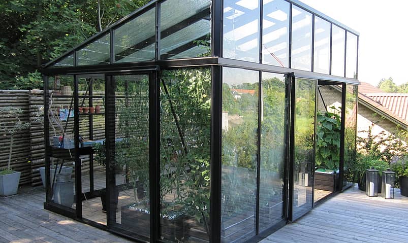 10x20 Janssens Modern Pent Roof Greenhouse