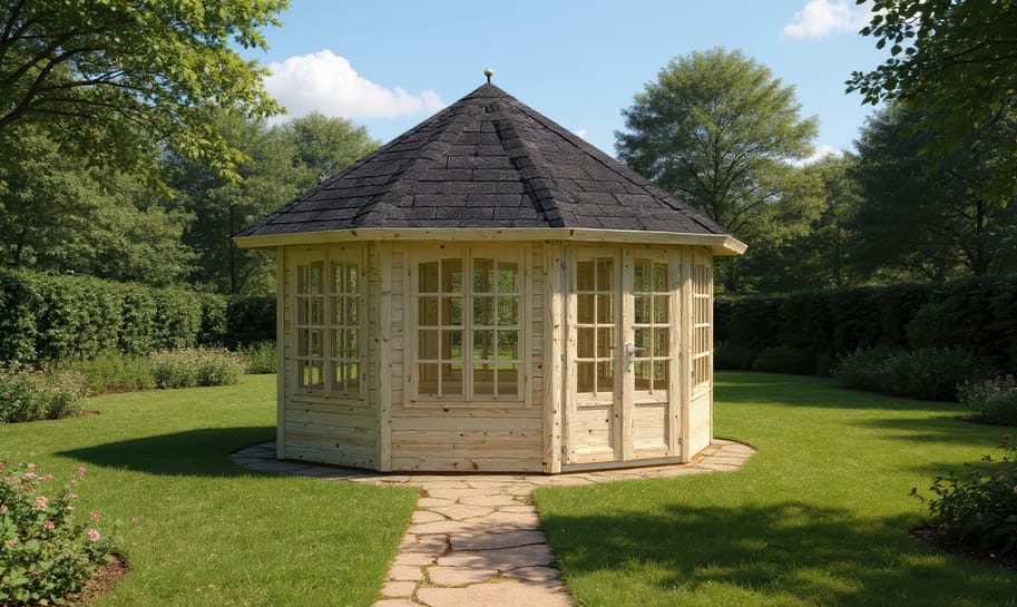 Palmako Veronica 3.3m x 3.3m Octagonal Log Cabin
