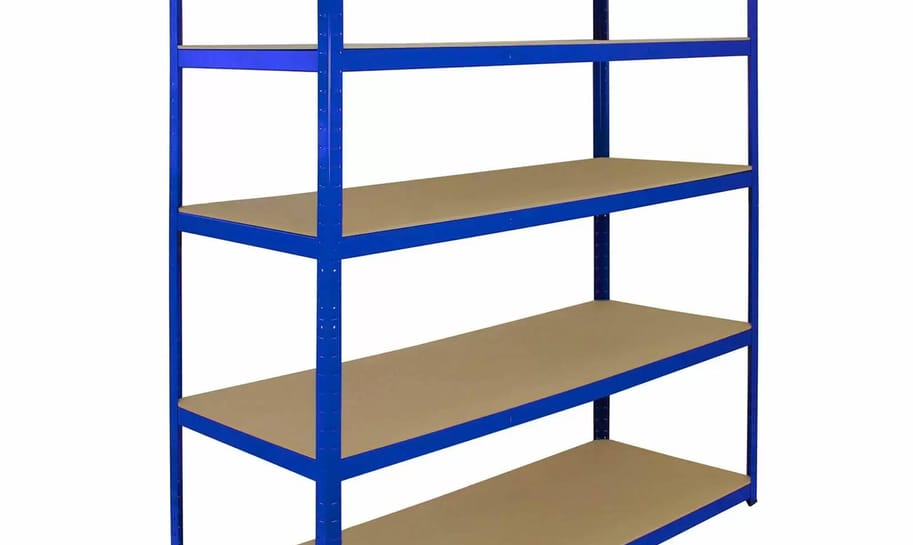 Bulldog 160cm x 60cm 5 Tier Shelving in Blue | Winter SALE