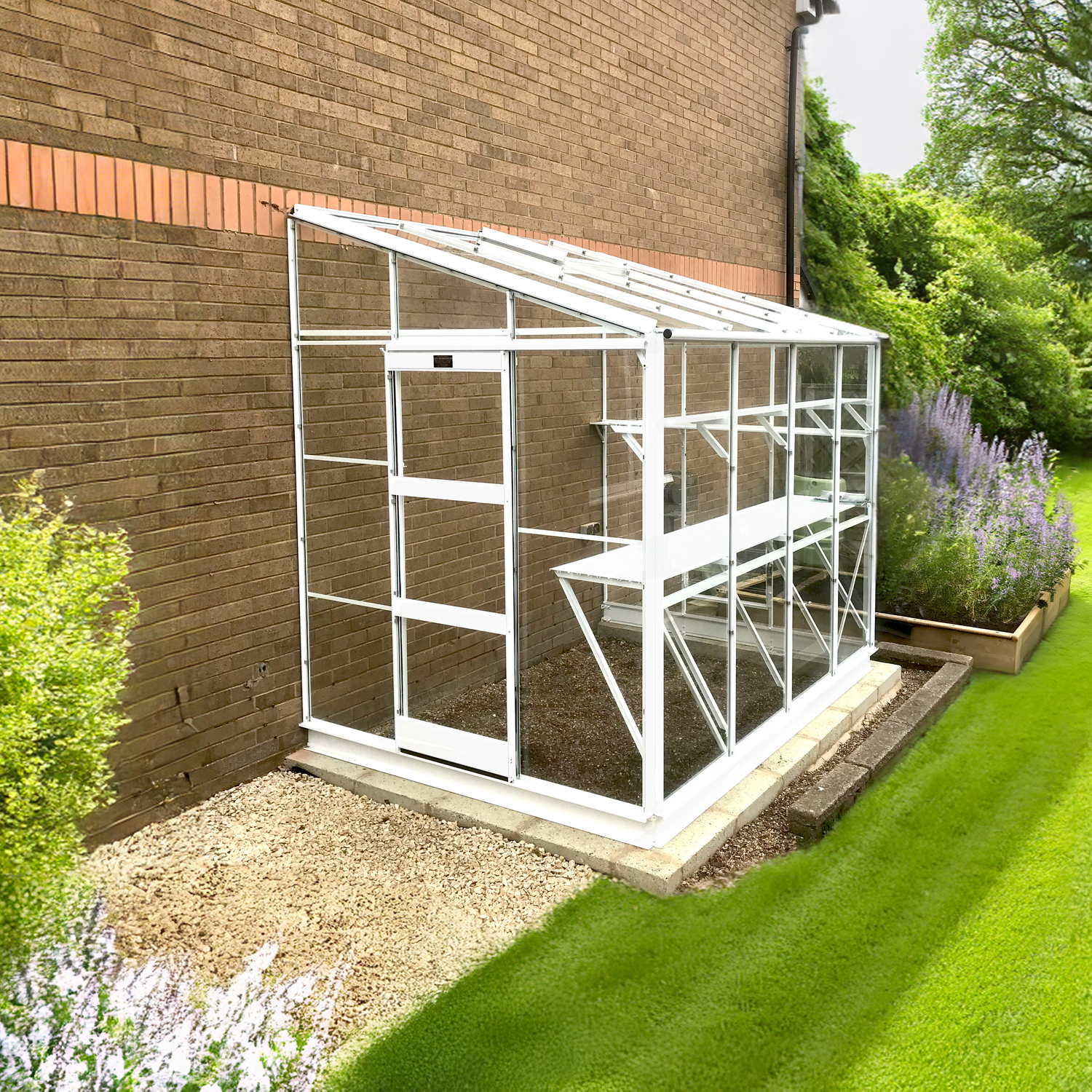 Wooden Greenhouse Lean To Roof