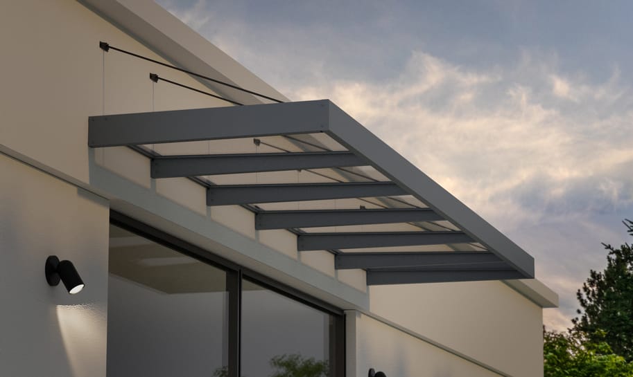 Palram Canopia Sophia XL 6000 Door Canopy Dark Grey