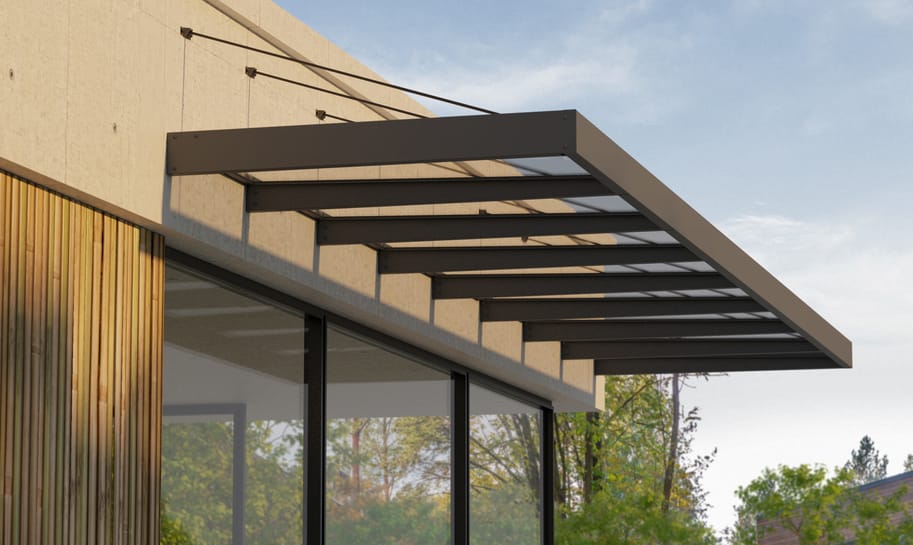 Palram Canopia Sophia XL 8000 Door Canopy Dark Grey