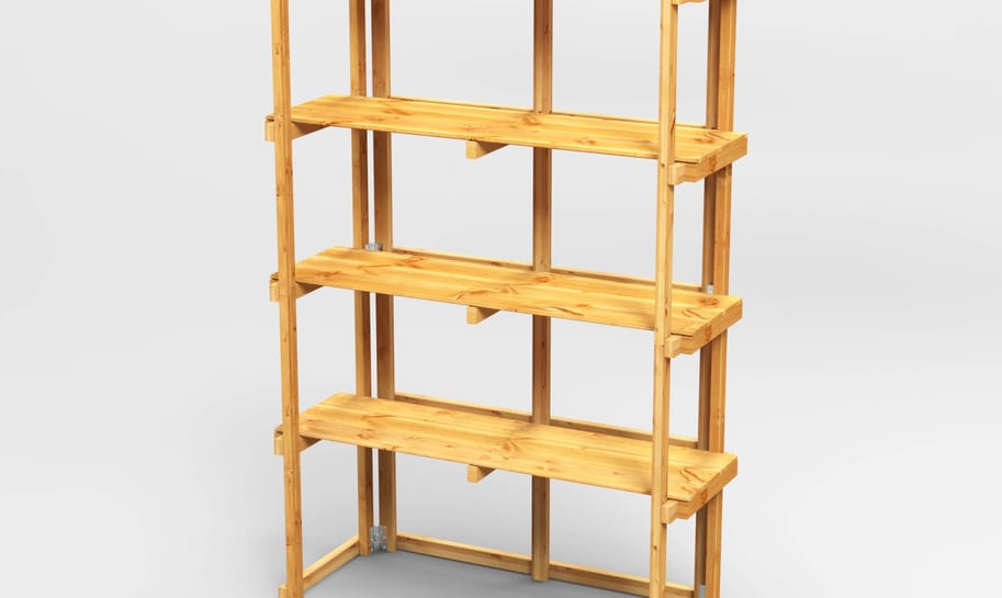 Power 4 Tier Folding Racking | British Made