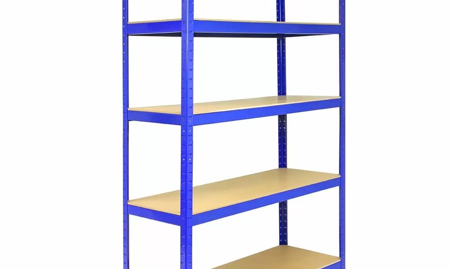 Bulldog 120cm x 45cm 5 Tier Shelving in Blue | Winter SALE