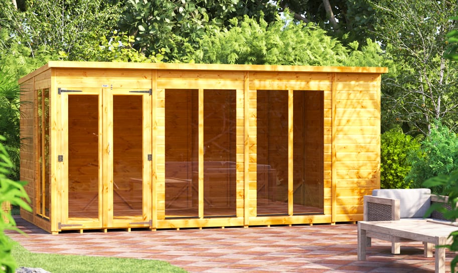 Power 14x8 Pent Summerhouse | British Made