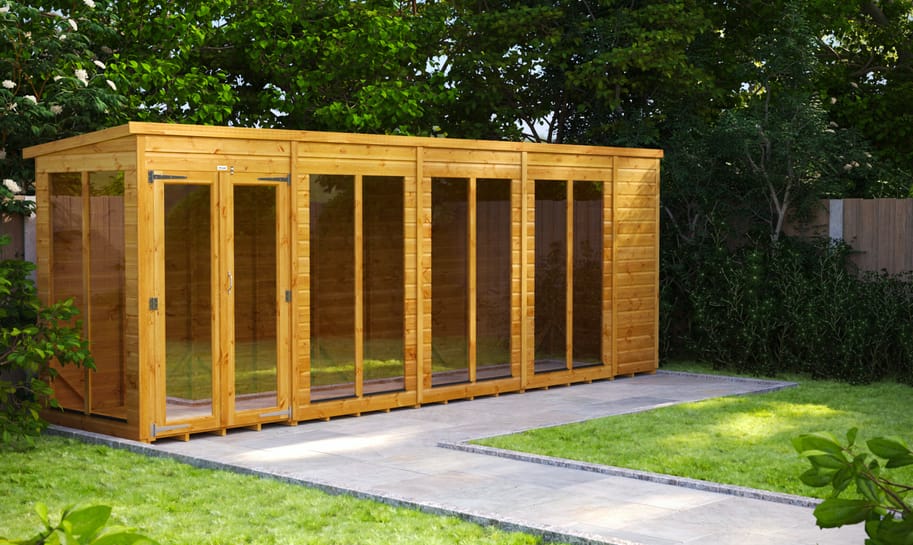 Power 18x4 Pent Summerhouse | British Made