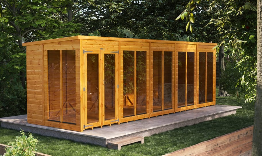 Power 20x6 Pent Summerhouse | British Made