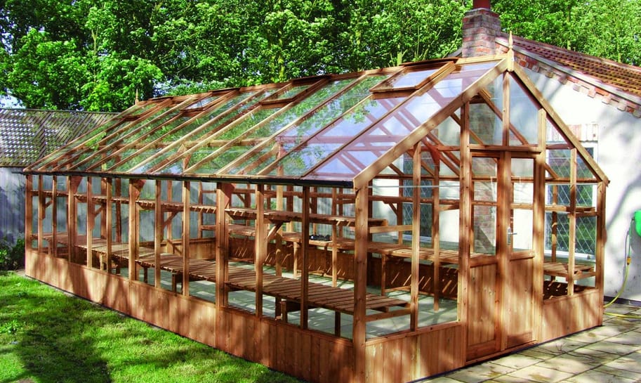 13ft Wide Wooden Greenhouses | Spring Sale Now On
