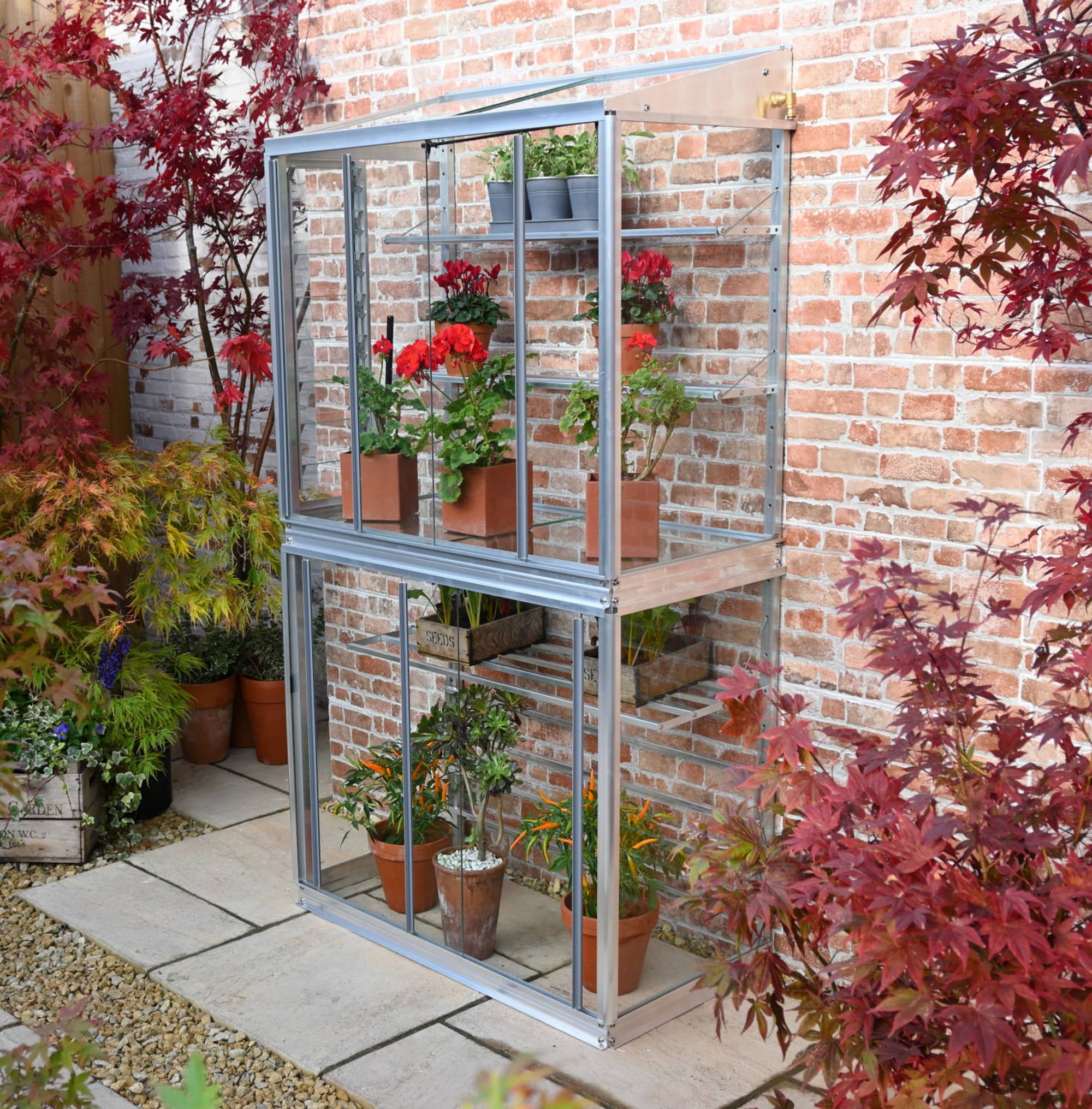 Small Lean To Greenhouse Wallscape Lean To Greenhouse No Back 6 X