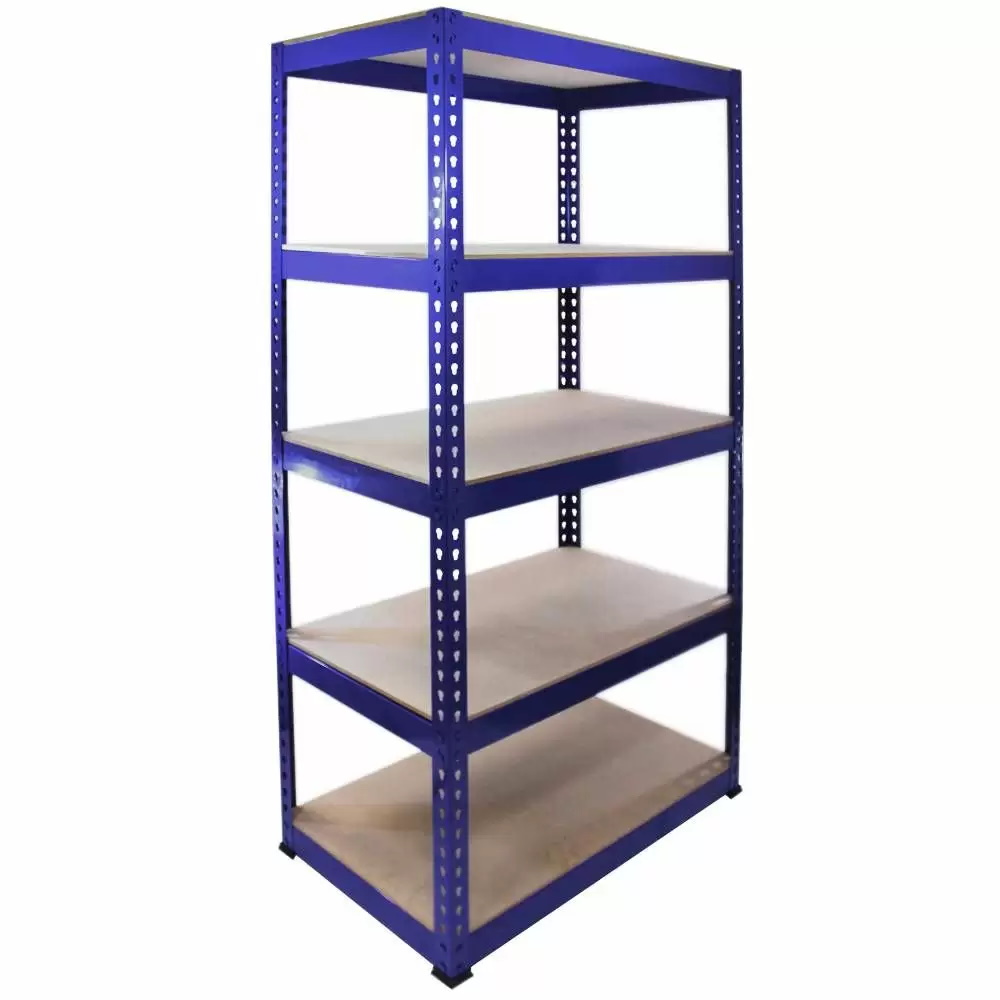 Bulldog 90cm x 50cm 5 Tier Shelving in Blue | Winter SALE
