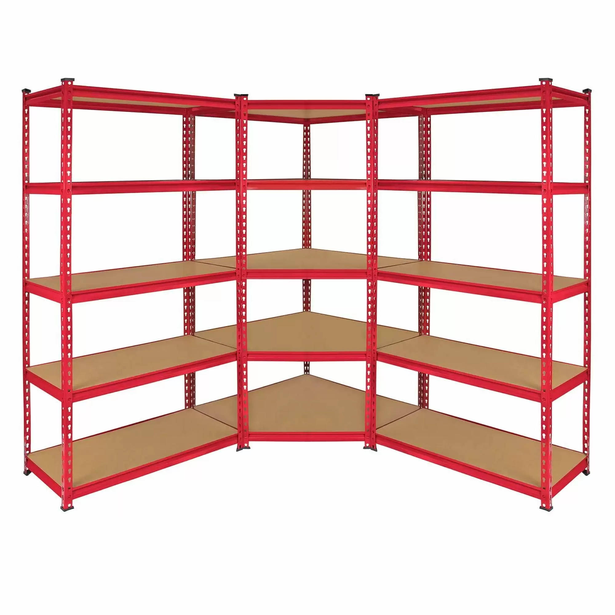 Bulldog 90cm 5 Tier Corner Racking Set in Red | AUTUMN SALE