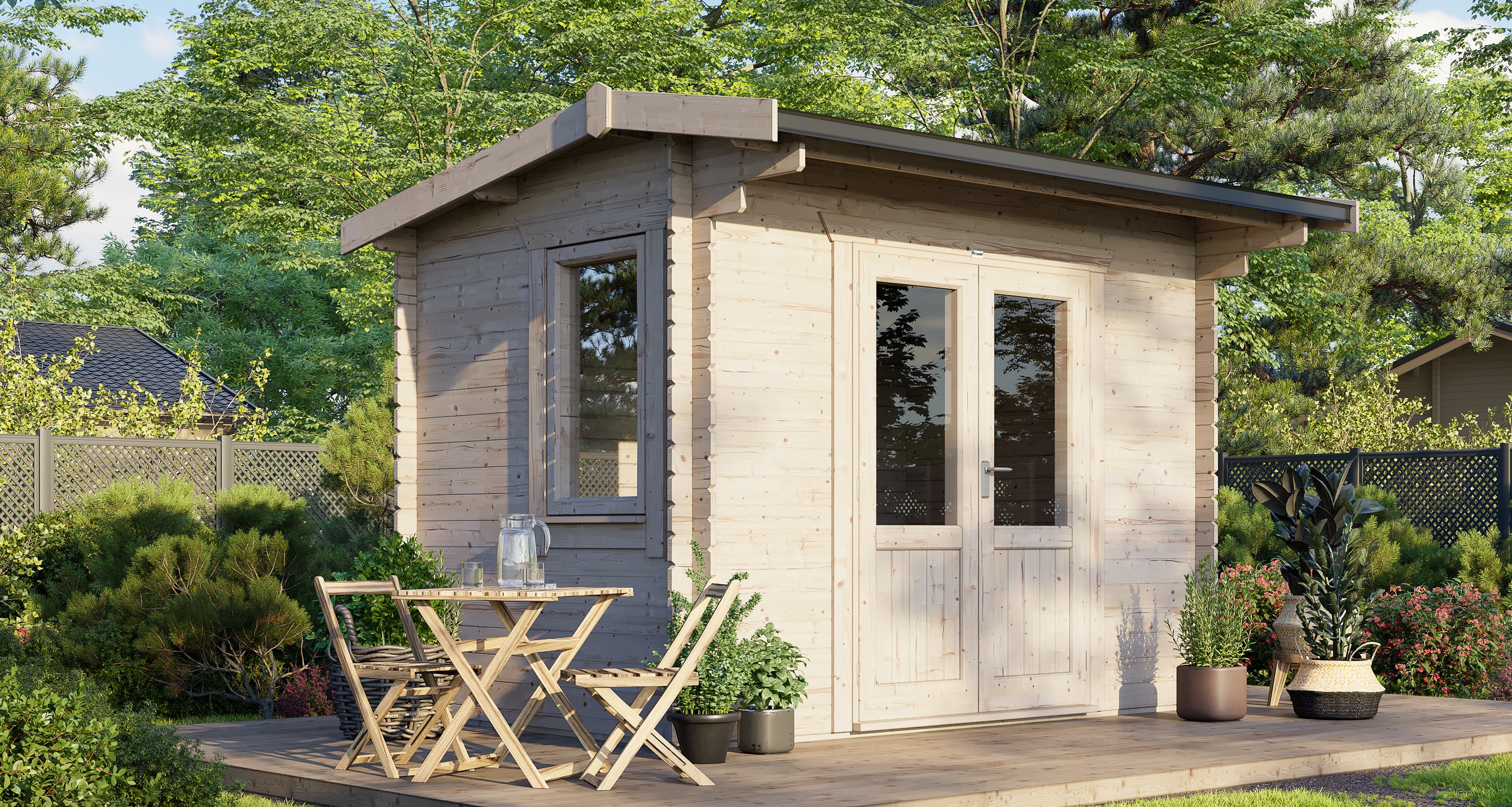 Small Log Cabin Garden Insulated Log Cabins To Live In Living Log