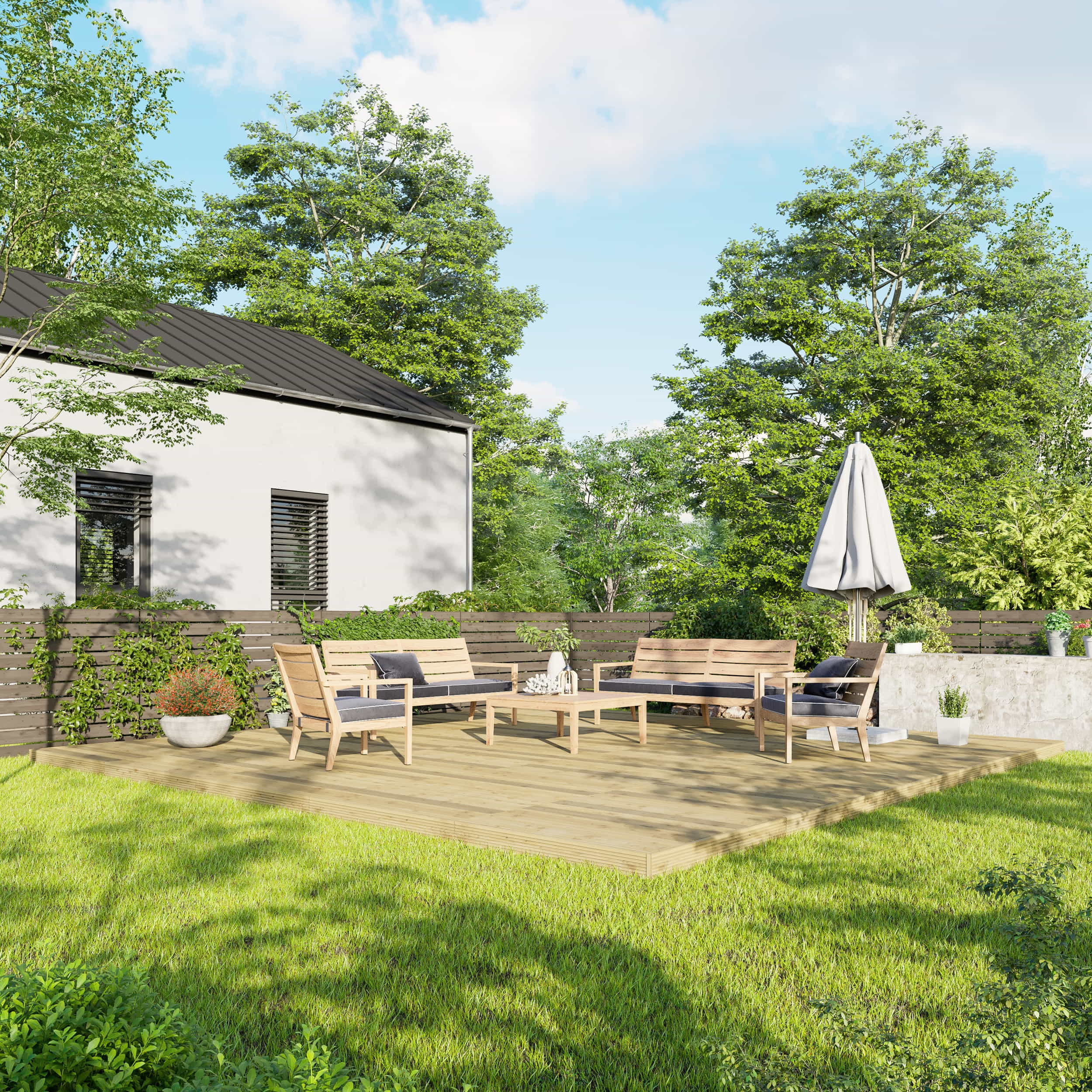 Power 20x20 Wooden Decking Kit | 15% OFF SALE