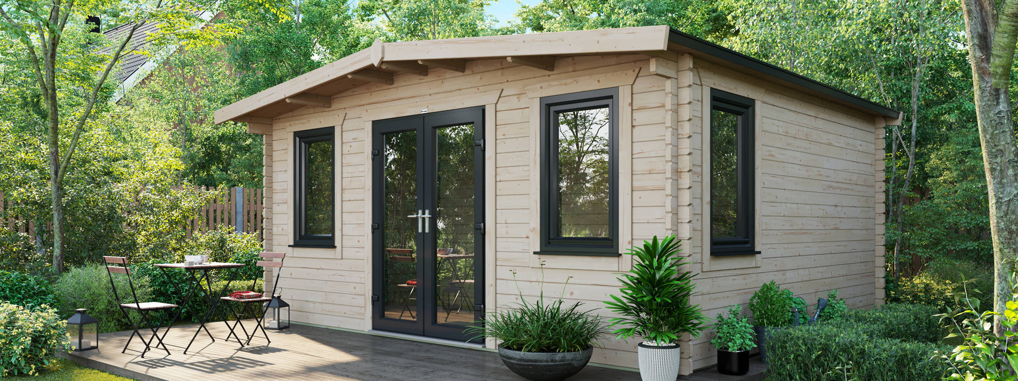 Power 14x16 Chalet Log Cabin 44mm | 10% OFF SALE